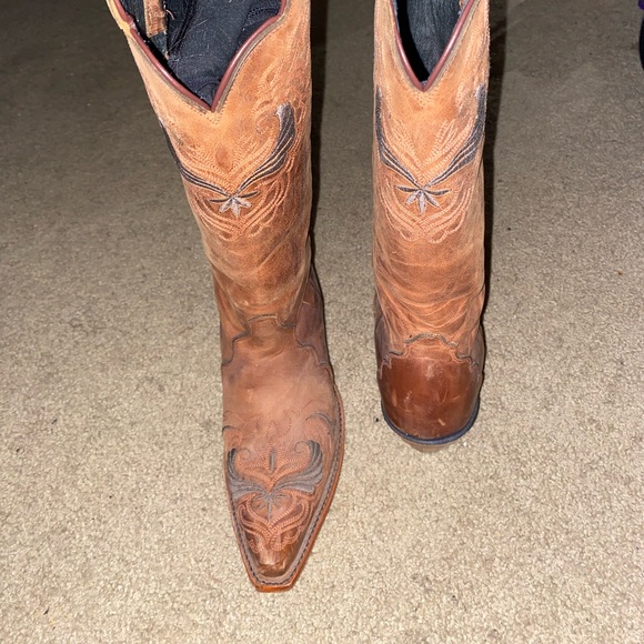 Justin Boots | Shoes | Justin Reba Mcentire Chelsea Cognac Tall Top ...